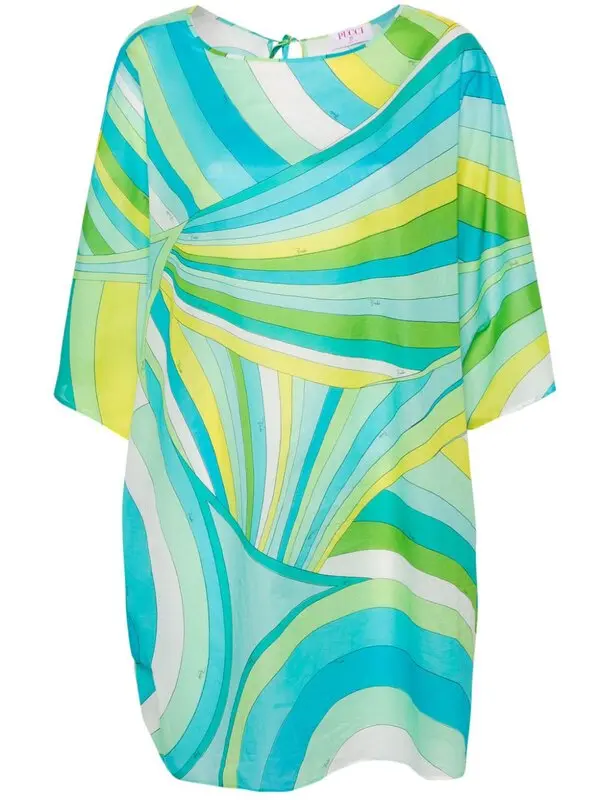 Emilio Pucci Iride-print Cotton Minidress
