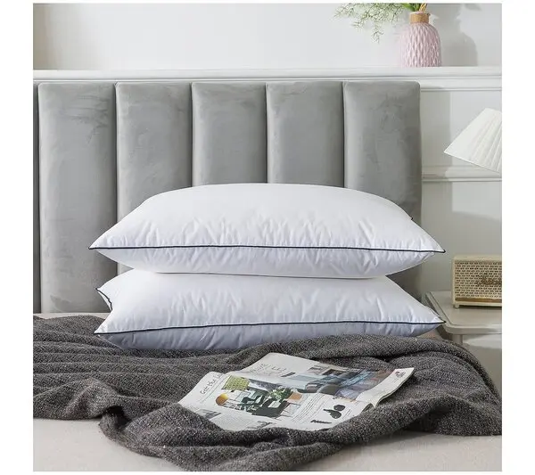 ROYAL VELVET White European Down Nano Feather P Illow- Std/qn