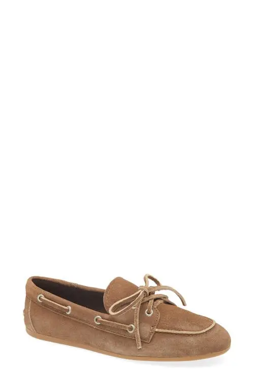 Jeffrey Campbell Boast Boat Shoe - Camel Suede