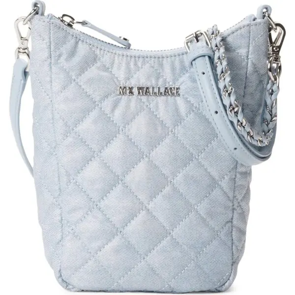 Mz Wallace Crosby Go Quilted Crossbody Bag - Chambray