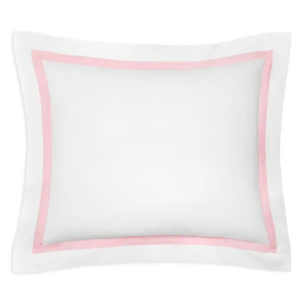 SFERRA Estate Sham, Standard - White/carnation