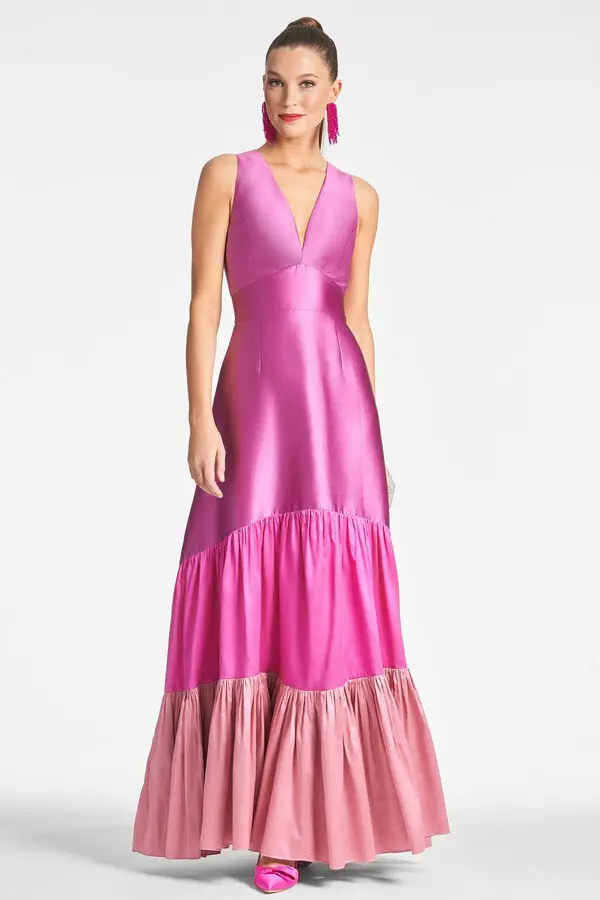 Sachin & Babi Rori Gown - Fuchsia