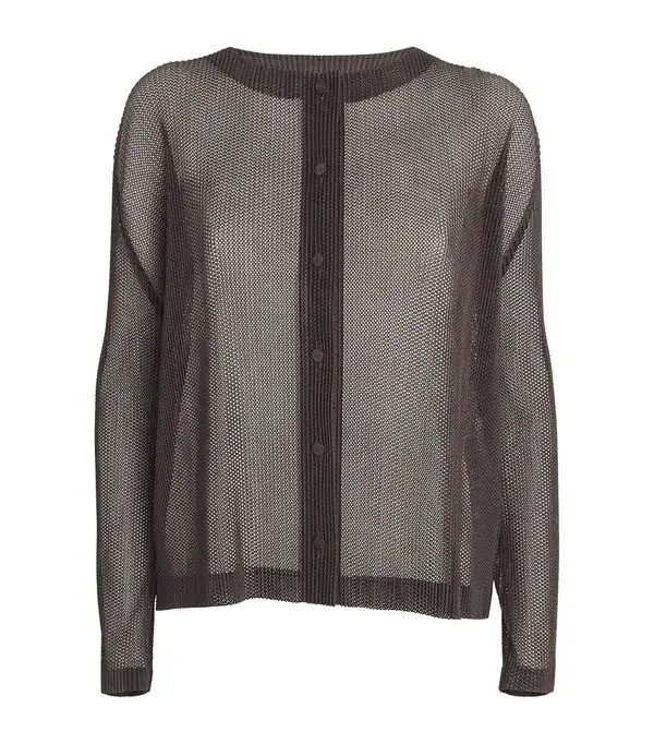 カーディガン PLEATS PLEASE TATAMI APRIL COOL GRAY TATAMI APRIL Cardigan Cool Grey – ISSEY MIYAKE EU