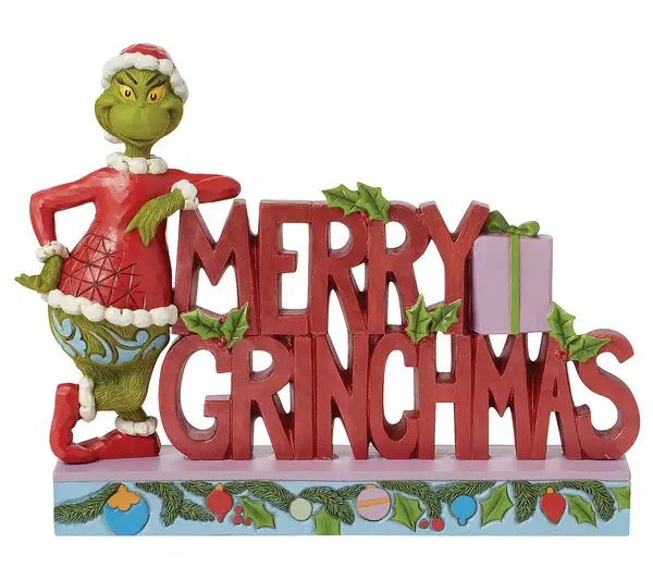 JIM SHORE Grinch Grinch 'merry Grinchmas' Wo Rd