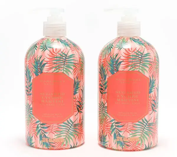HOMEWORX BY SLATKIN + CO. S/2 22oz Lychee Martini Soaps
