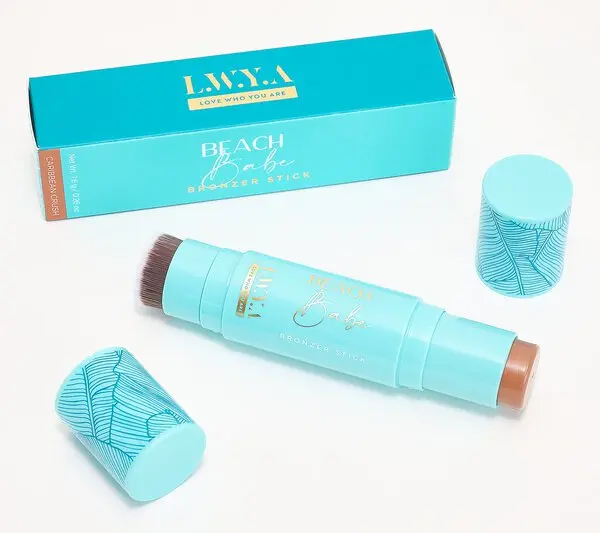 LWYA BY KIM GRAVEL Dual Ended Cream Bronzer Stick & Brush