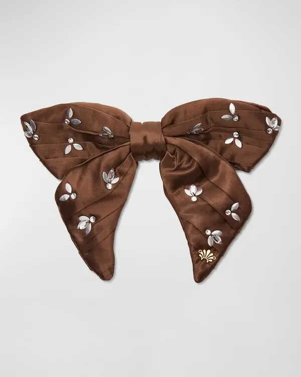 Lele Sadoughi Honeybee Embellished Bow Barrette