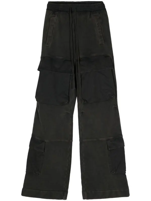 ENTIRE STUDIOS Utility Mid-rise Track Trousers - Black