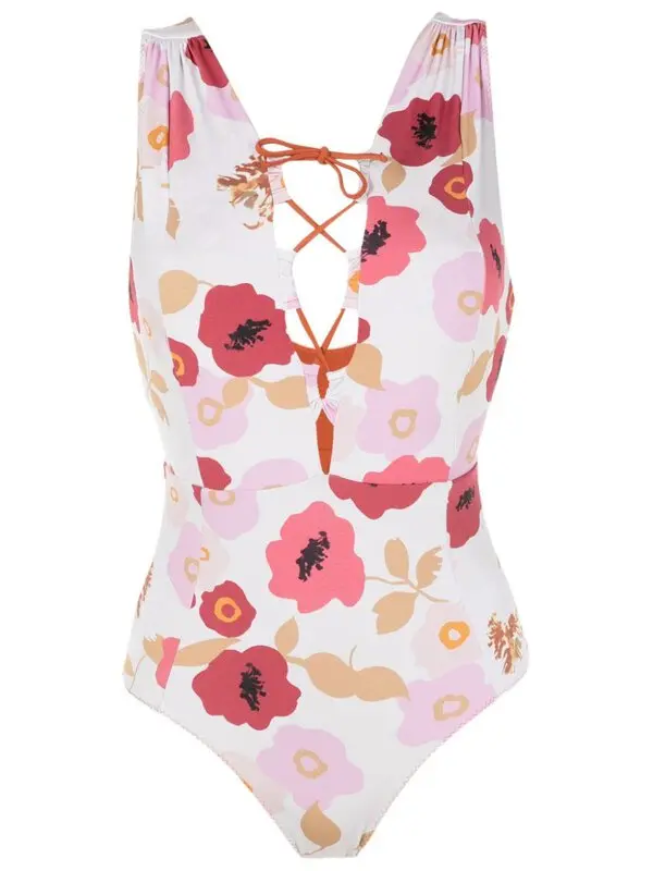 CLUBE BOSSA Sevilla Lace-up Swimsuit