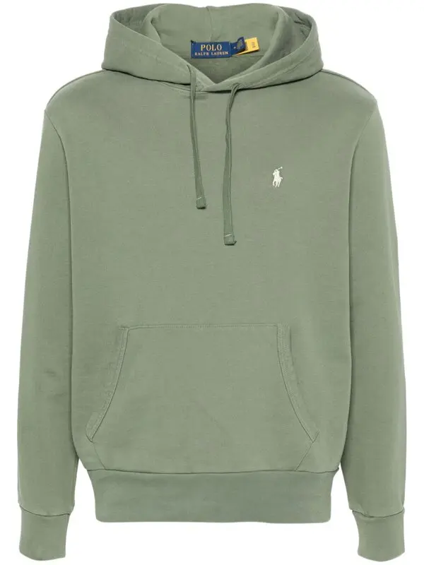 Ralph Lauren Polo Pony-embroidered Cotton Hoodie - Green