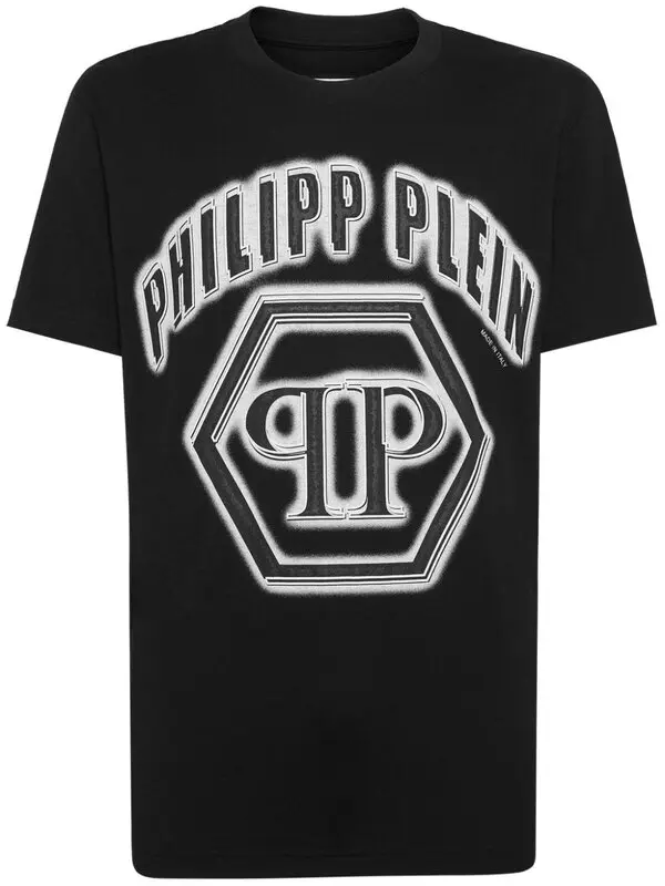 Philipp Plein Logo-print Cotton T-shirt - Black