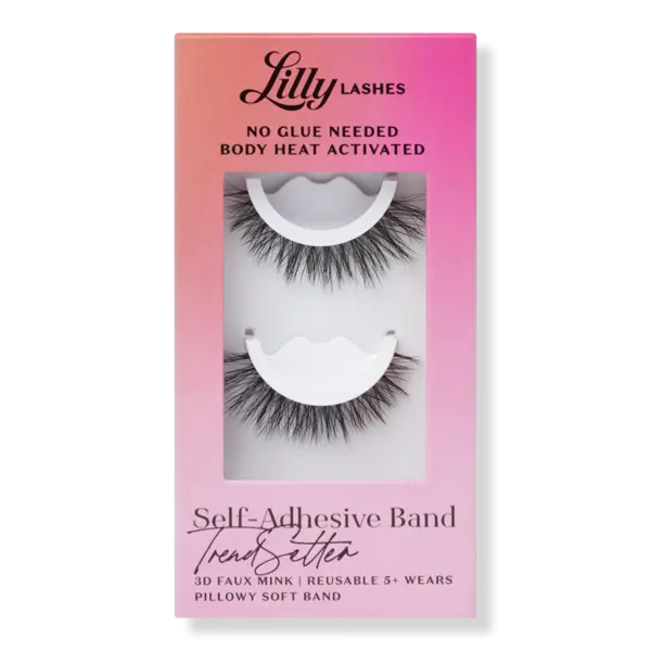 LILLY LASHES Trendsetter Self-adhesive 3d Faux Mink Lashes - One-color