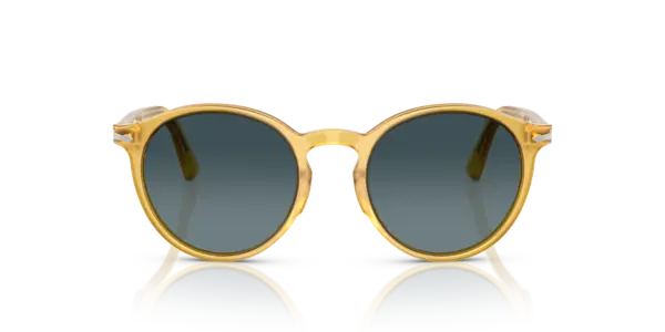 Persol Round Frame Sunglasses - Blue Gradient Dark Blue Polar