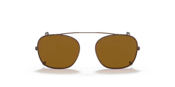 Persol Metal Clip-on Sunglasses - Polar Brown