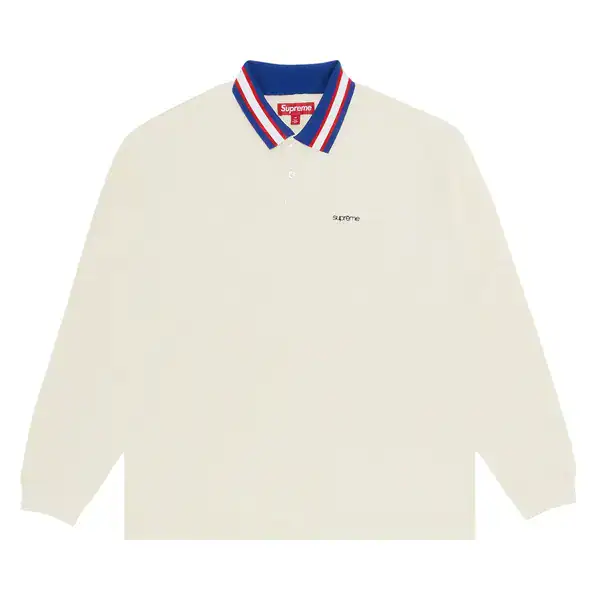 Supreme Thermal Long-sleeve Polo - Cream | Editorialist