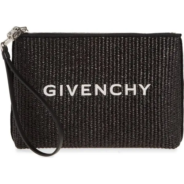Givenchy Raffia Pouch - Black