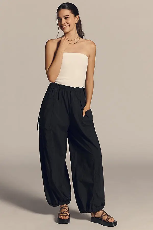 DAILY PRACTICE BY ANTHROPOLOGIE Best Shot Jumpsuit - Black & White Pattern