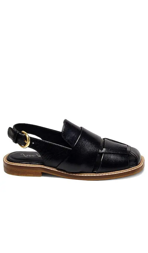 Free People Libby Fisher Flat - Black