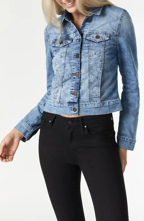 MAVI Samantha Denim Trucker Jacket - Bleach Random Nolita