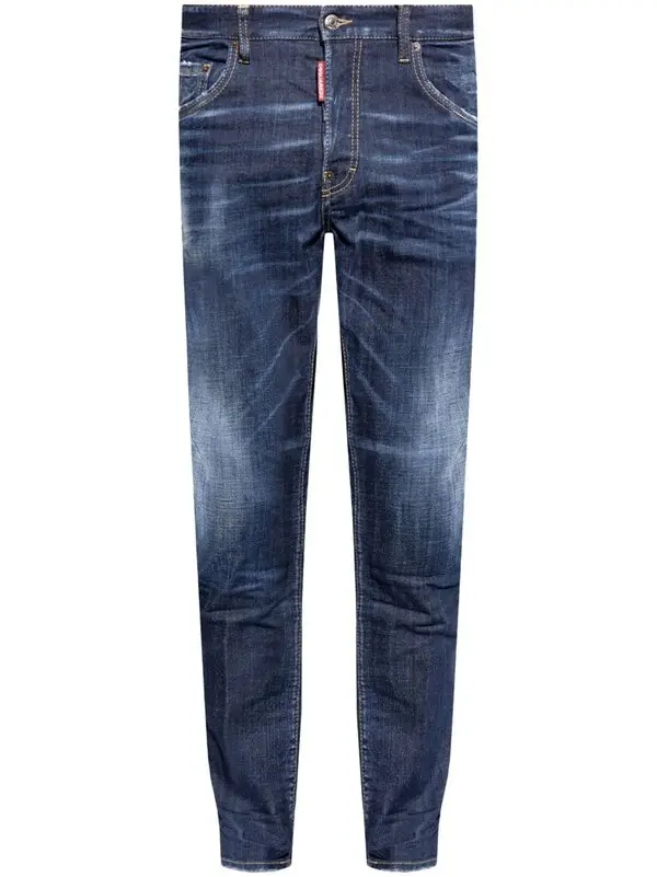 Dsquared2 Logo-patch Cotton Jeans