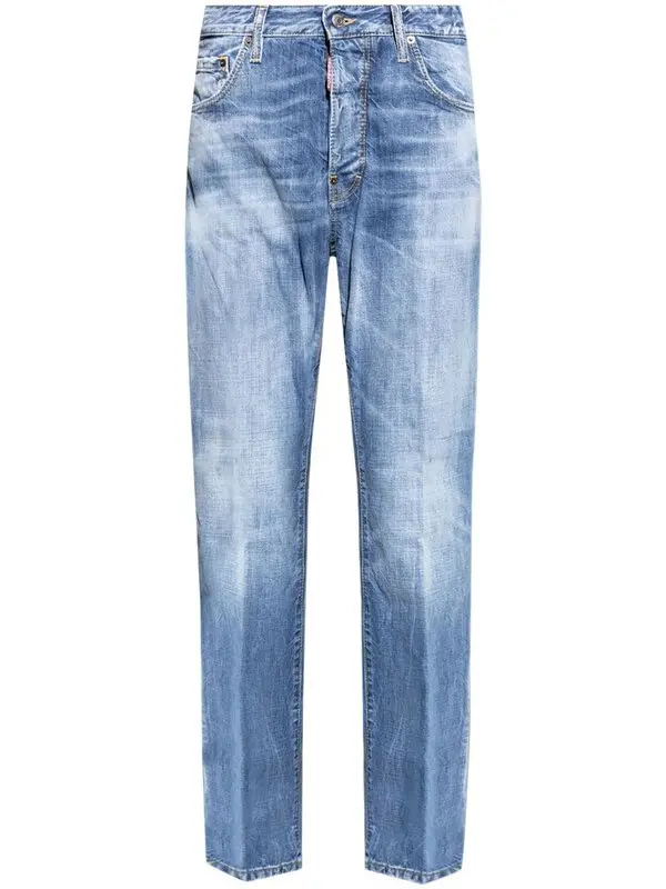 Dsquared2 Logo-patch Cotton Jeans