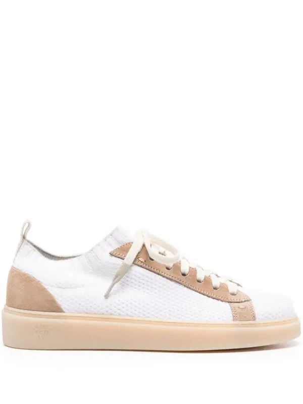 Eleventy Panelled Knit Sneakers