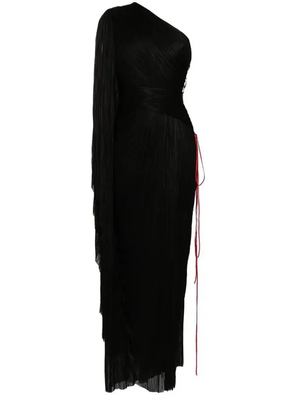 MARIA LUCIA HOHAN Draped One-shoulder Maxi Dress