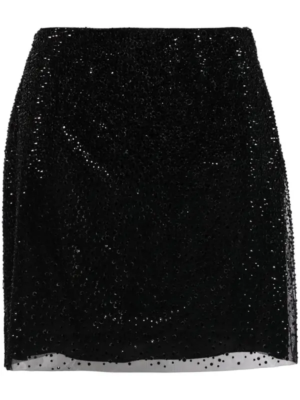 Ermanno Scervino Crystal-embellished Mini Skirt - Black
