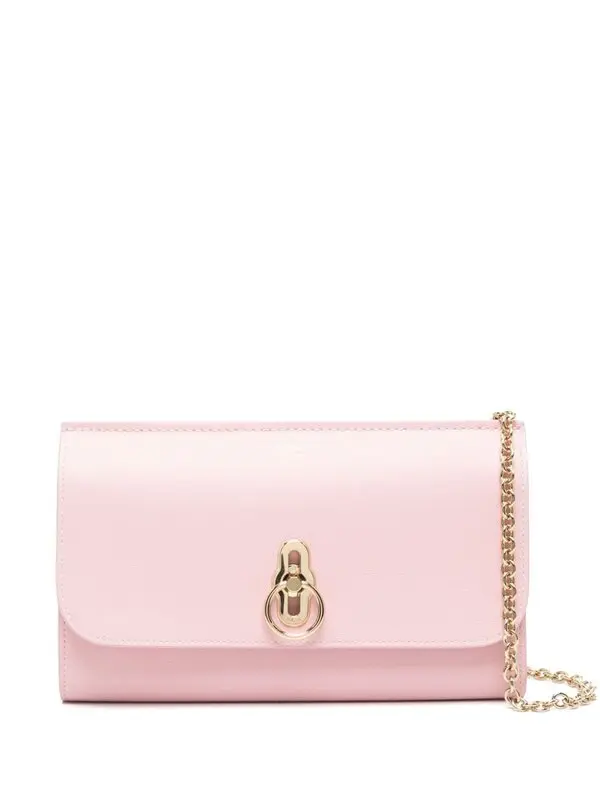 Mulberry Amberley Logo-Debossed Clutch Bag In Pink 49% Off - Main Image