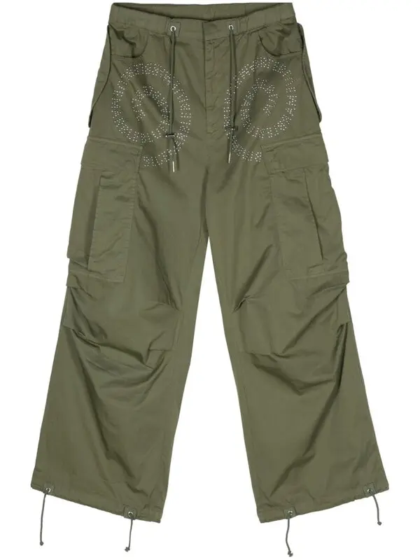 BLUEMARBLE Stud-detail Cargo Pants - Green