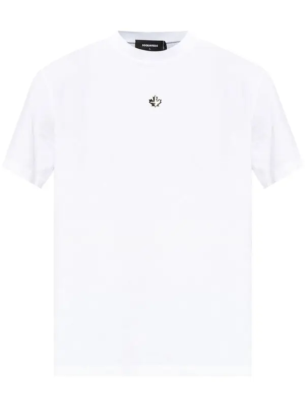 Dsquared2 Logo-appliquéd Cotton T-shirt - White