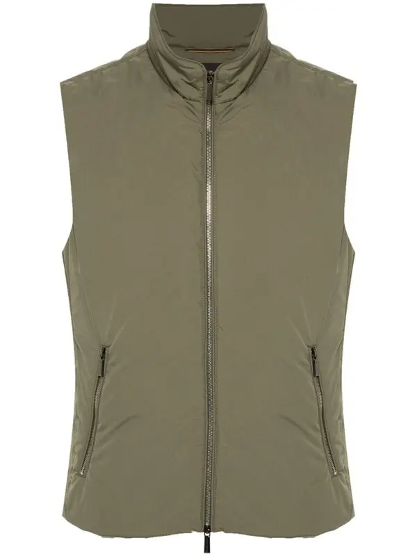 MOORER Senio-skt Padded Gilet - Green