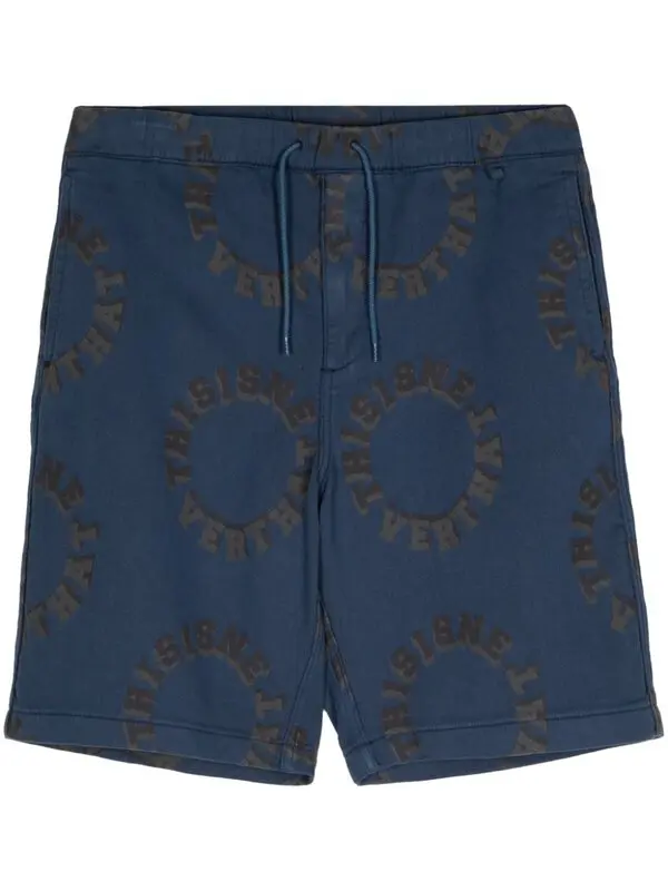 THISISNEVERTHAT Logo-print Cotton Shorts