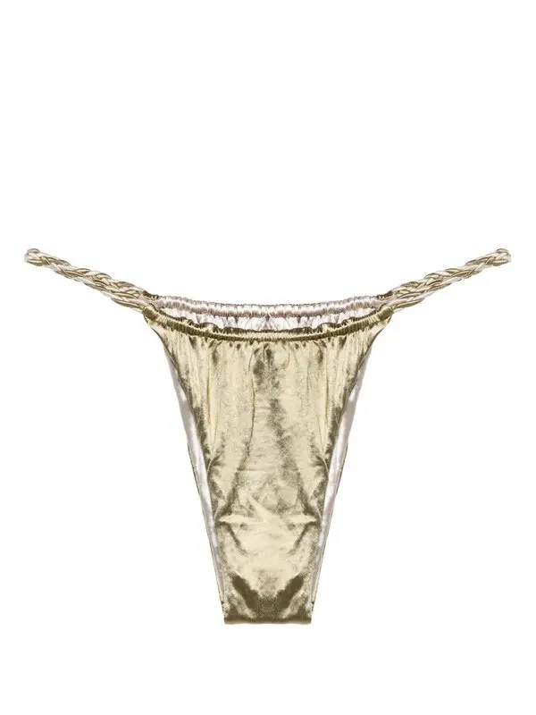 ISA BOULDER Braided-straps Reversible Bikini Bottom