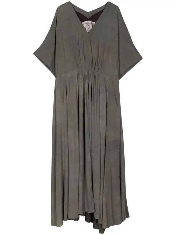 ZIGGY CHEN Draped Stretch-silk Max Dress