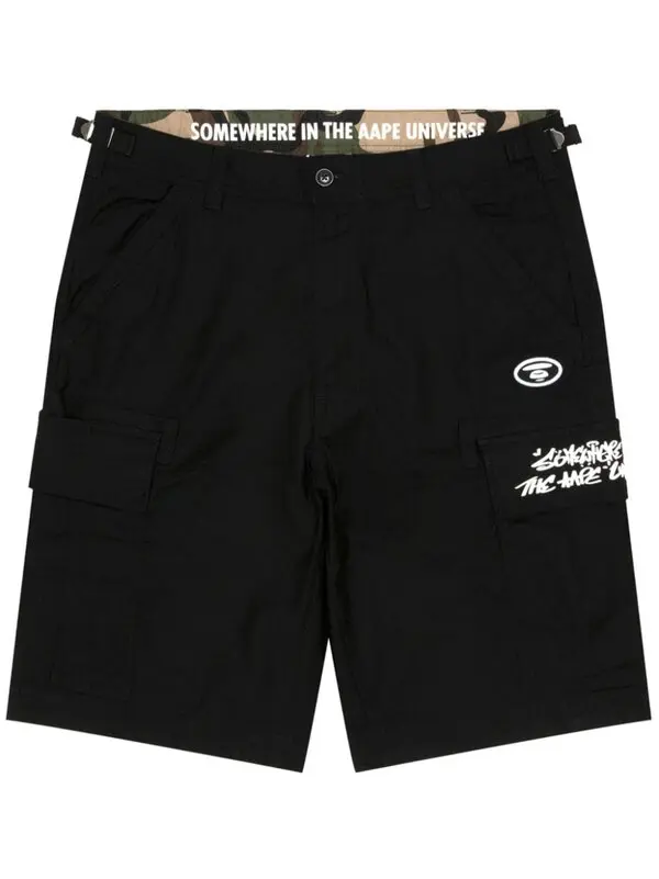 AAPE BY *A BATHING APE® Logo-appliqué Cargo Shorts