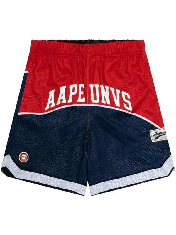 AAPE BY *A BATHING APE® Mix-print Reversible Track Shorts
