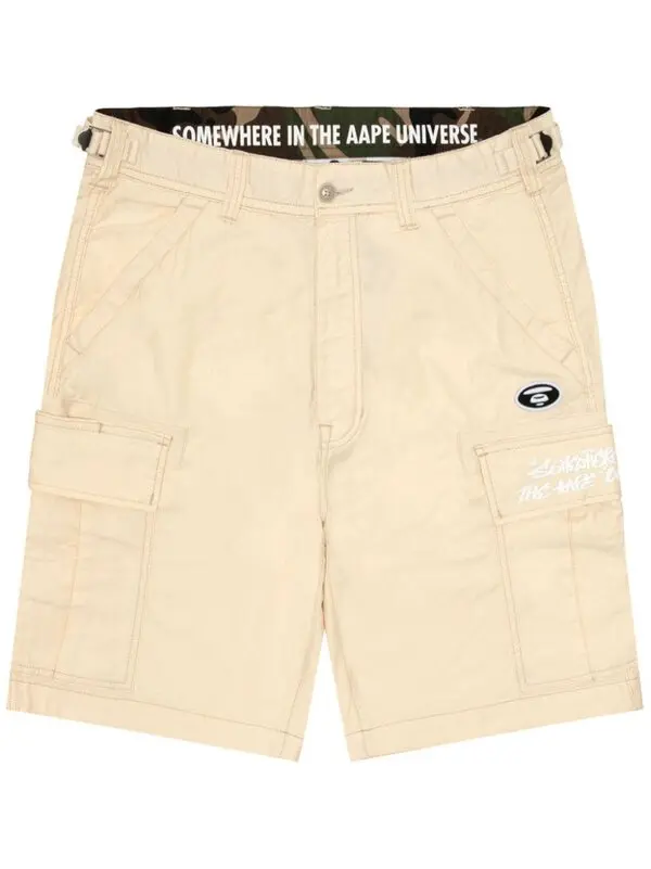 AAPE BY *A BATHING APE® Logo-appliqué Cargo Shorts
