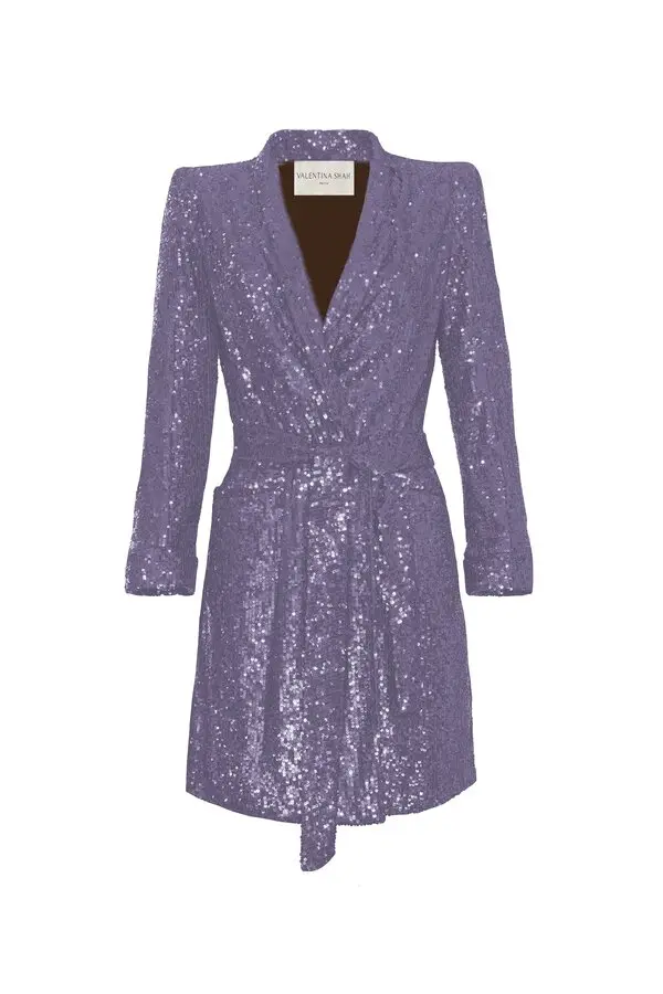 VALENTINA SHAH Sequined Blazer Dress