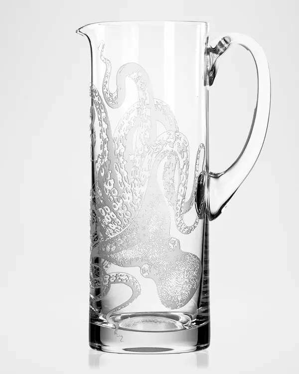 CASKATA Lucy Sand-etched Pitcher, 35 Oz