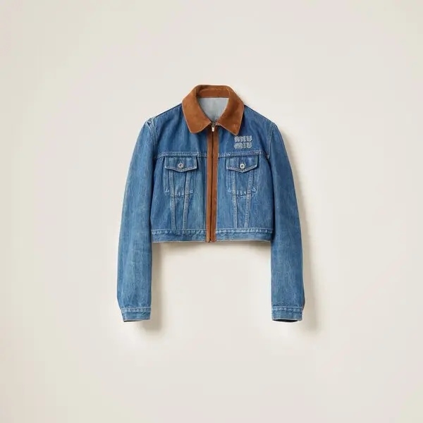 Miu Miu Denim Blouson Jacket