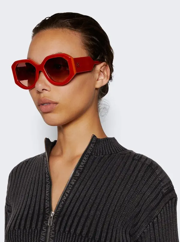 EMMANUELLE KHANH Round Frame Sunglasses