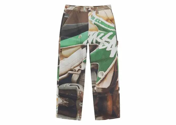 StÜssy Canvas Work Pant - Baja Print