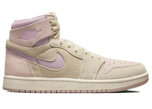 JORDAN 1 High Zoom Air Cmft 2 Sneakers - Muslin/particle Beige/sail