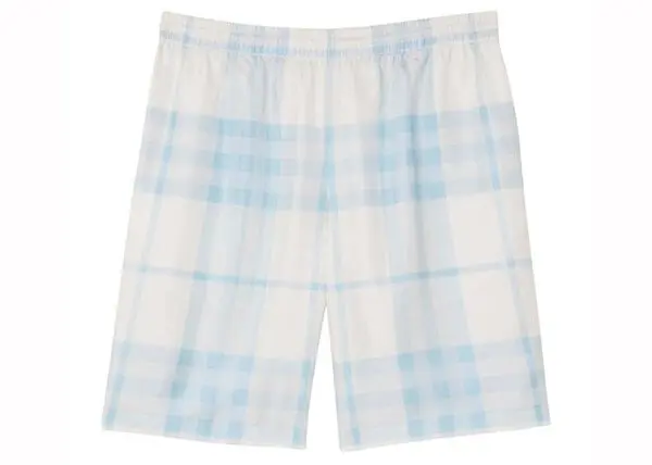 Burberry Silk Twill Check Shorts