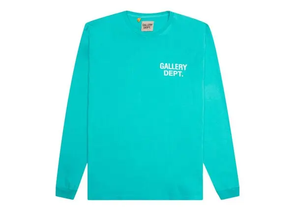 GALLERY DEPT. Souvenir Long Sleeve Tee Shirt - Teal