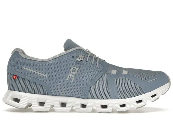 On Running Cloud 5 Sneakers - Chambray/white