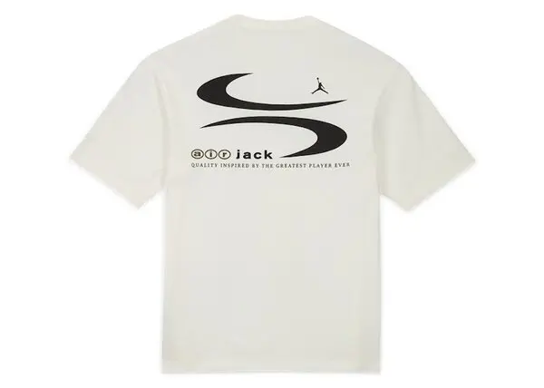 TRAVIS SCOTT Cactus Jack X Jordan Mj Ts Logo Tee Shirt - Sail