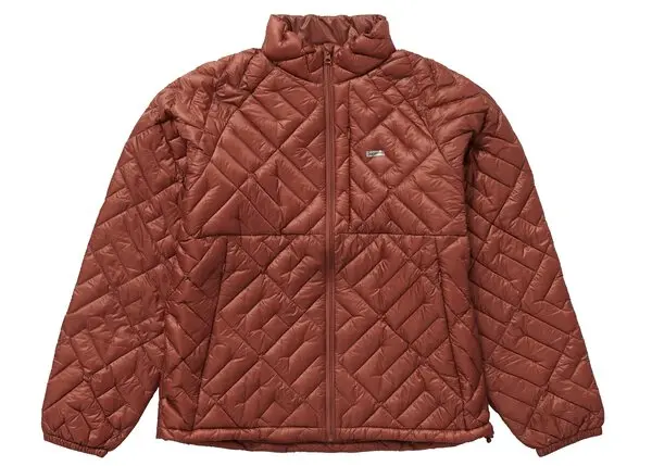 Supreme Quilted Lightweight Down Jacket - Rust