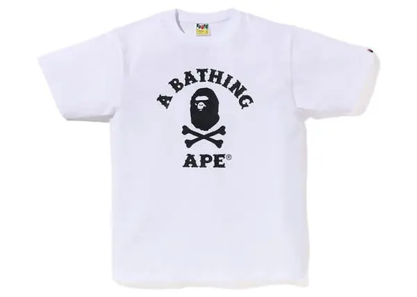 BAPE Captain Ape Crossbone Tee Shirt - White